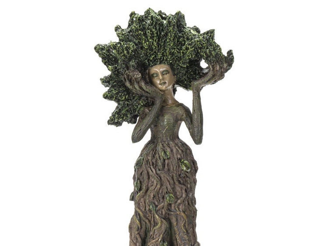 Miniature Fairy Garden 8 Tree Ent/goddess W/ Vine & Leaf Dress - Etsy