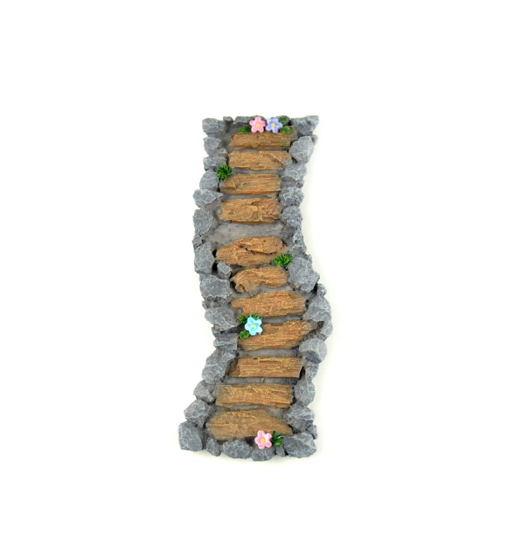 Miniature Dollhouse Fairy Garden Wood & Stone Pathway - Buy 3 Save 15% ...