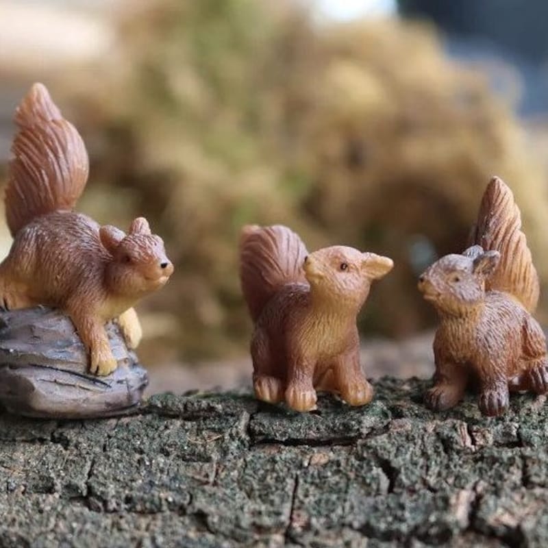 Squirrel Miniature - Etsy