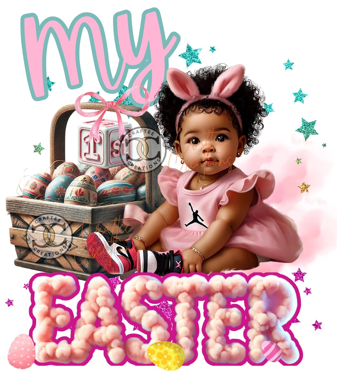 Easter Afro Girl PNG Sublimation T Shirt Design - Etsy