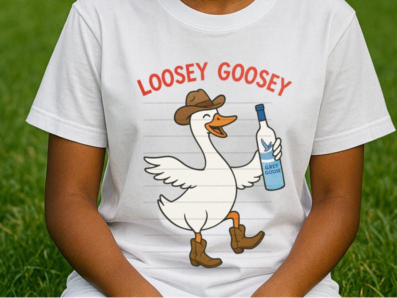 Funny Drunk Goose PNG: Cowboy Hat Clipart (digital Download, 300 DPI ...
