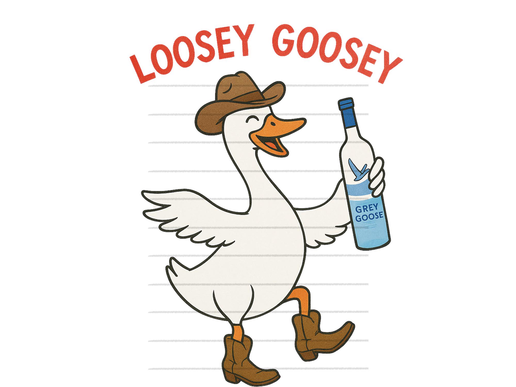 Funny Drunk Goose PNG: Cowboy Hat Clipart (digital Download, 300 DPI ...