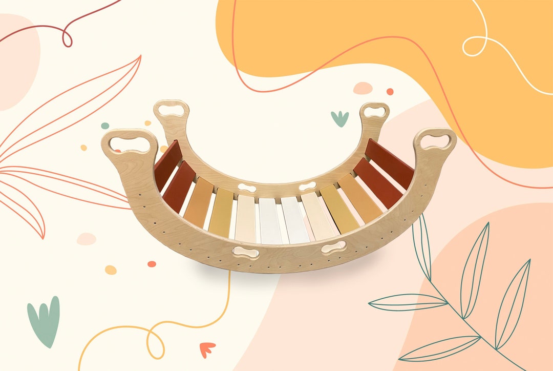 Montessori Pikler Rocker | XL Pikler Rocker | Wobble Board - Etsy