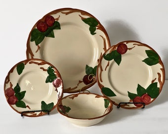 Franciscan Apple Pattern Service for 4 Franciscanware Vintage ...
