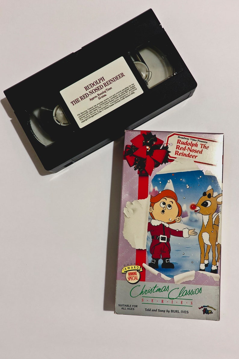 Rudolph the Red Nosed Reindeer Christmas Classic VHS 1965 Broadcast in ...