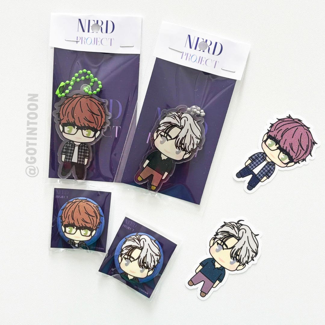 BL Manhwa Keychain / Pin / Sticker / Standee - Etsy