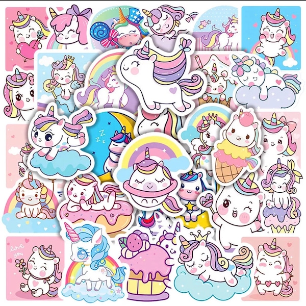Unicorn Sticker - Etsy