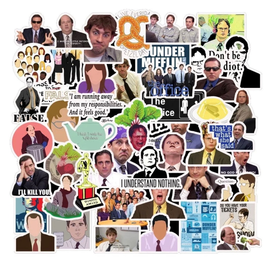 50 Pack - the Office - Vinyl Waterproof Stickers - Set of 50 Stickers ...