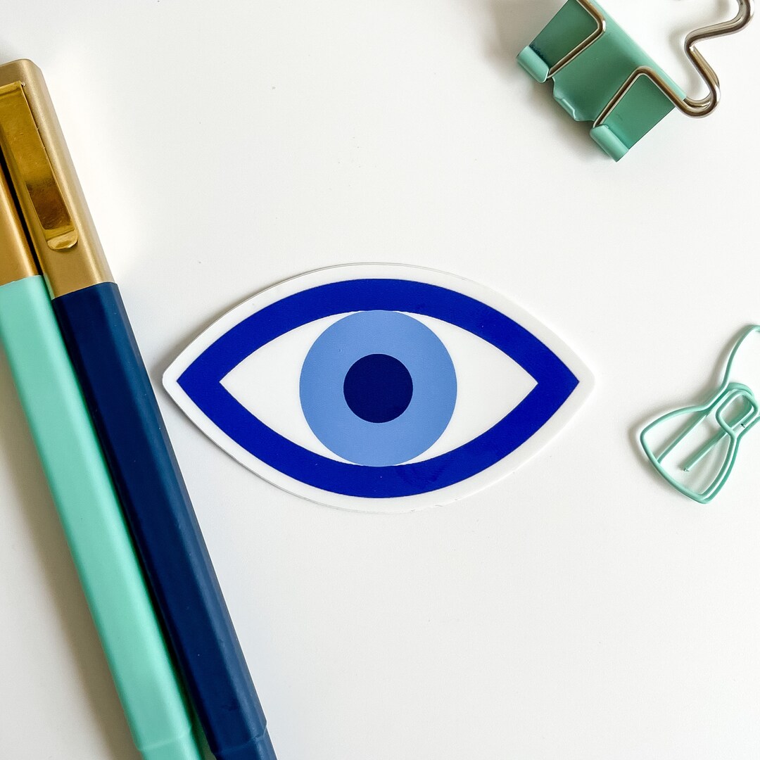 Evil Eye , Vinyl Matte, Laptop Decal, Best Friend Gift - Etsy