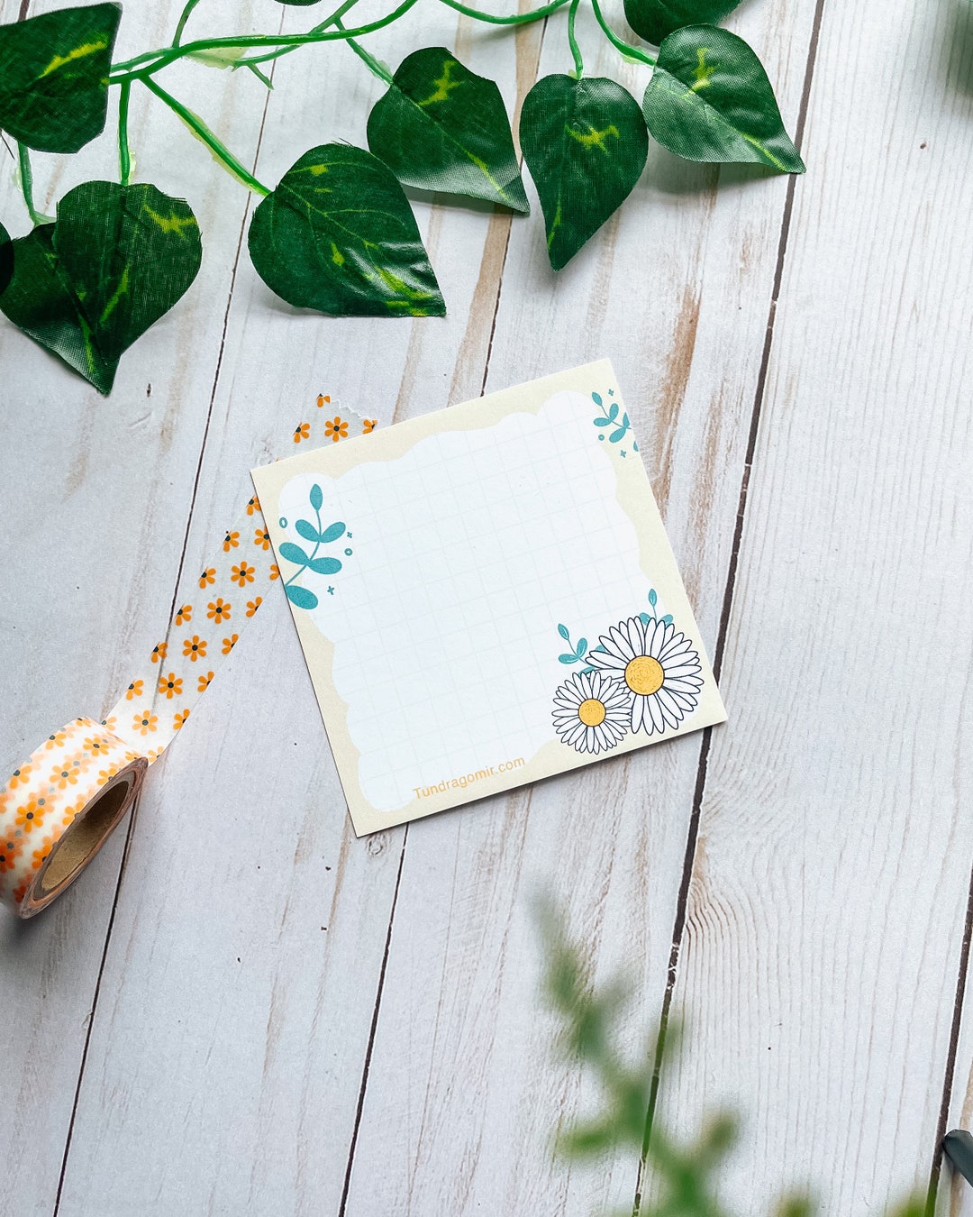 Daisy Flower Spring Stationery Memo Pads / Notepad - Etsy