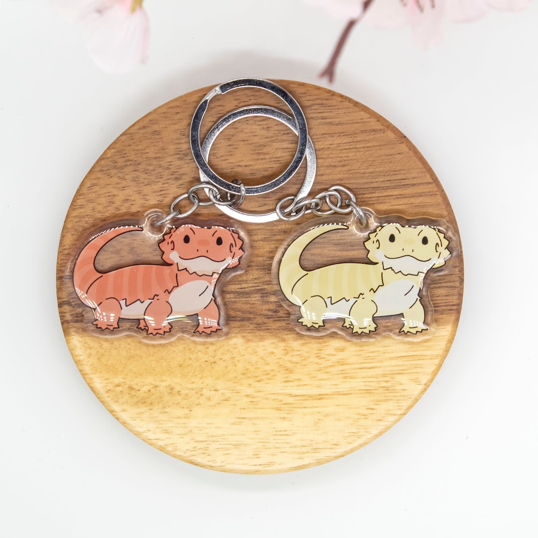 Bearded Dragon Acrylic Keychains - Etsy