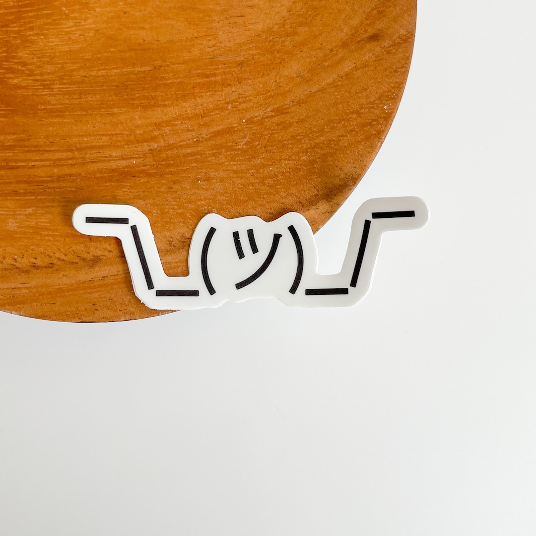 Shrug Dude , Vinyl Matte, Laptop Decal, Best Friend Gift - Etsy