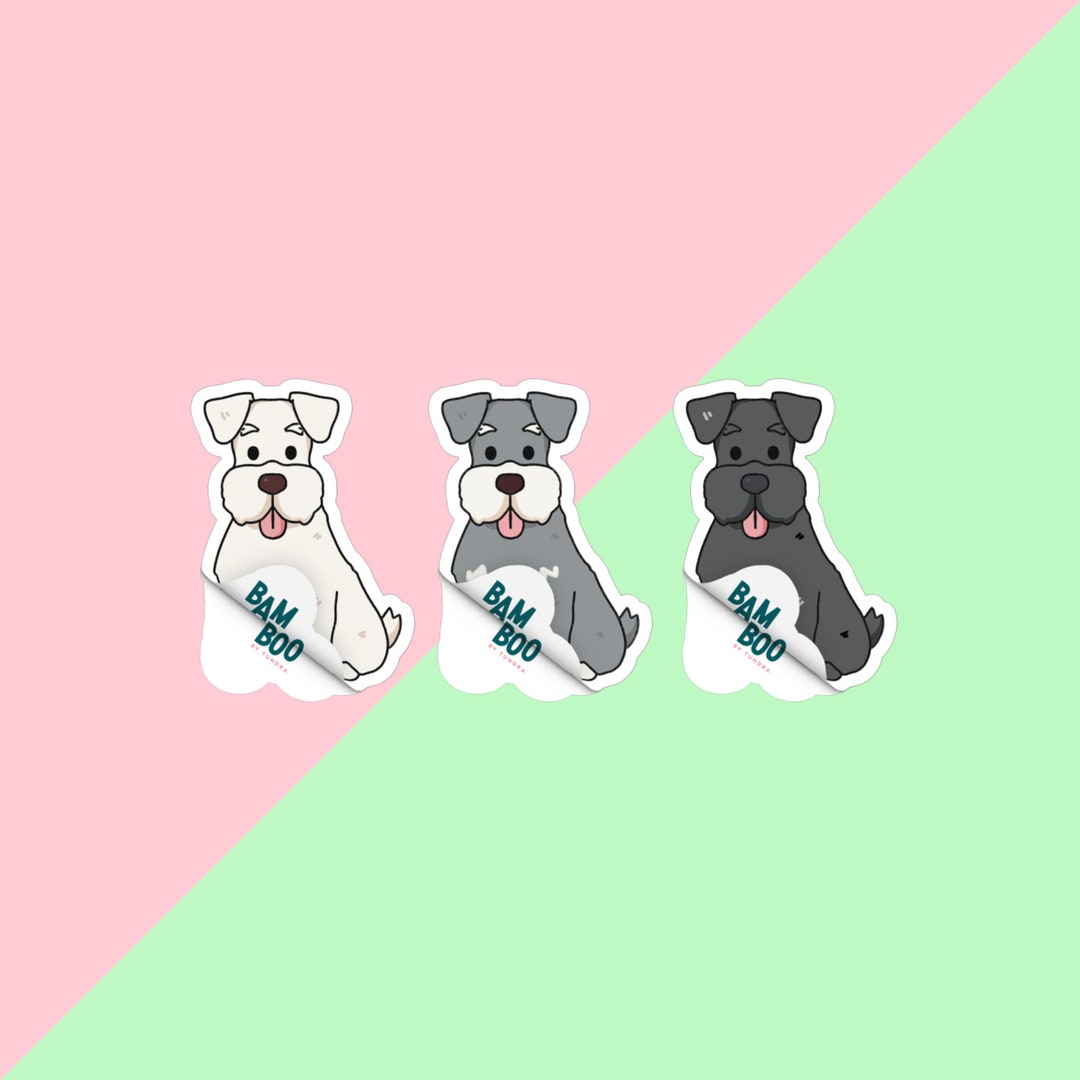 Schnauzer Dog Pet Sticker, Vinyl Matte - Etsy
