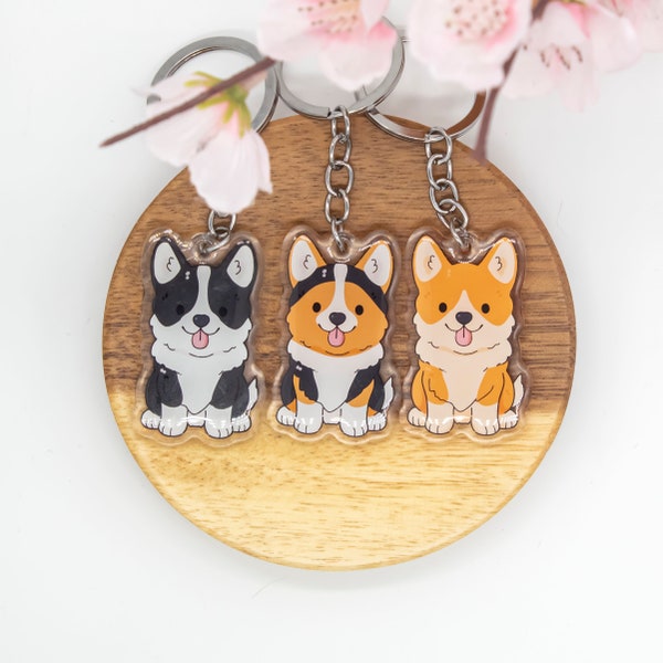 Corgi Keychain - Etsy