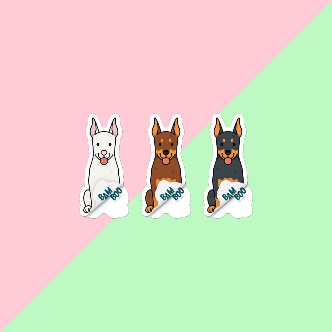 Doberman Pinscher Dog Pet Sticker, Vinyl Matte - Etsy