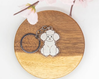 Yorkipoo Yorkie Poodle Mixed Dog Breed Acrylic Keychain Cartoon Kawaii ...