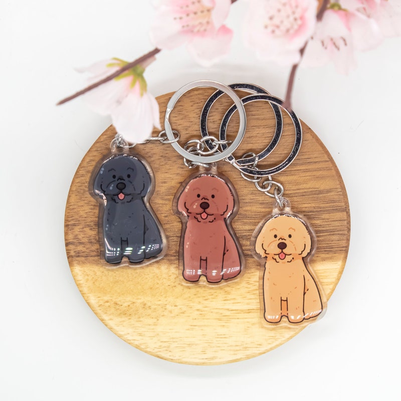 Labradoodle Keychain - Etsy