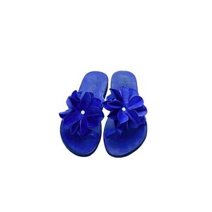Royal Blue Flower Sandals - Etsy