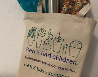 Gen Z Tote Bag | Etsy