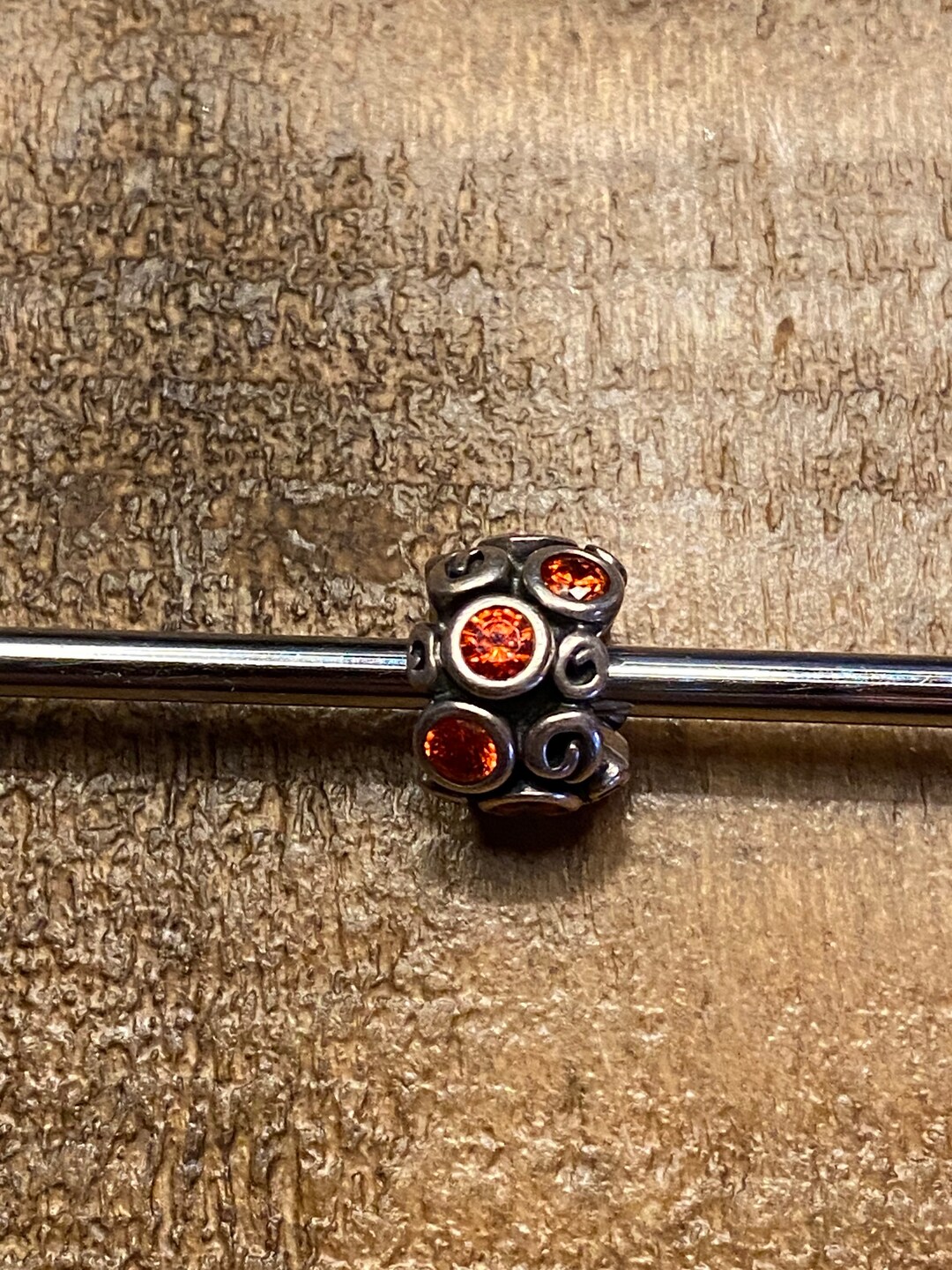 Authentic PANDORA Orange Primrose Path Sterling Silver Charm - Etsy