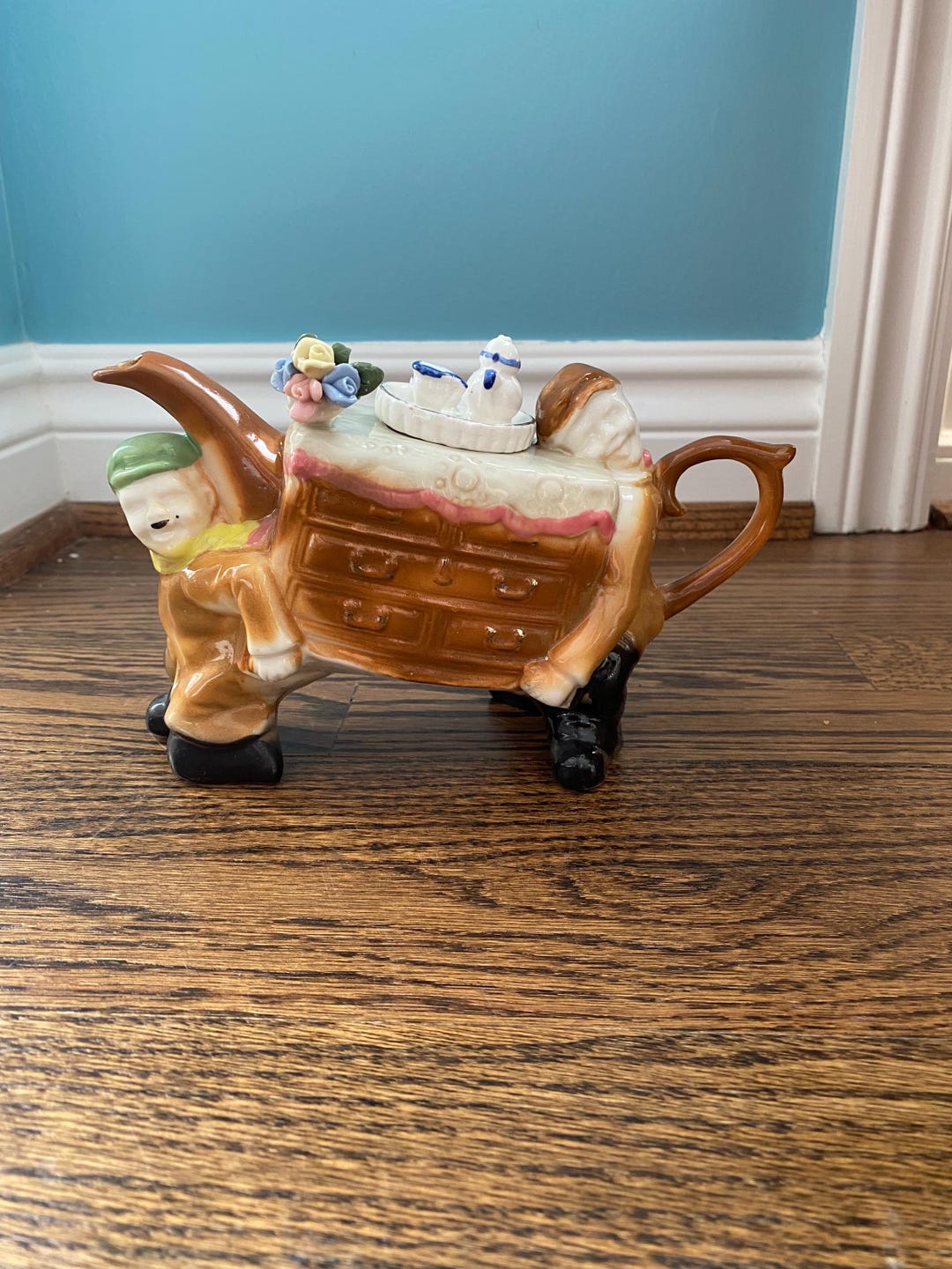 Rare Limited Edition Swineside Teapottery the Removal Men Teapot ...