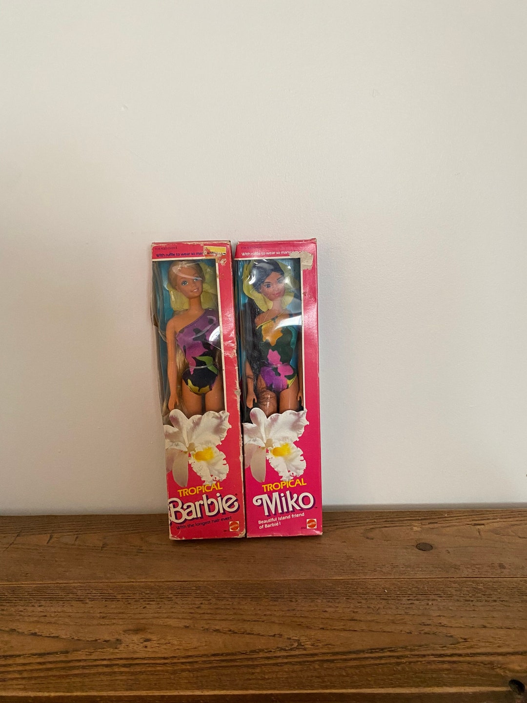 Vintage Barbie 1985 Tropical Barbie and Tropical Miko NRFB - Etsy