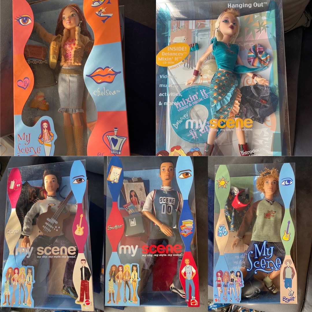 Vintage My Scene Doll Lot NRFB 5 Dolls Chelsea Bryant Delancey River - Etsy