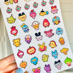 Tiny Tamagotchi Stickers Sheet, Journaling Stickers, Penpal Stickers ...