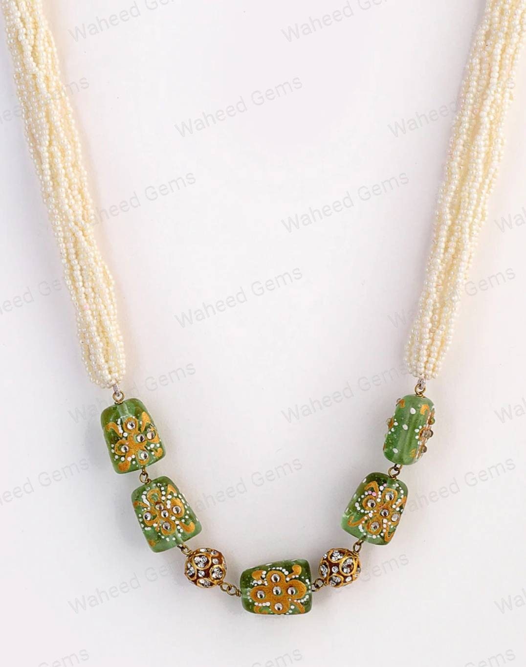 Indian Green Stone Necklace Set Light Green Necklace Mint And Etsy