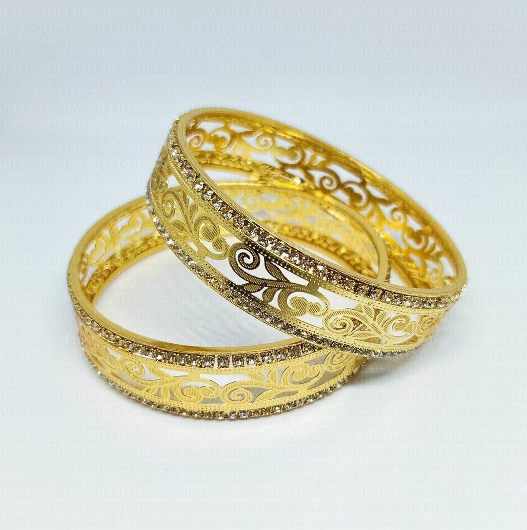 Indian Gold Bangles With Gold Color Bangles, Wedding Bangles, Bangle ...