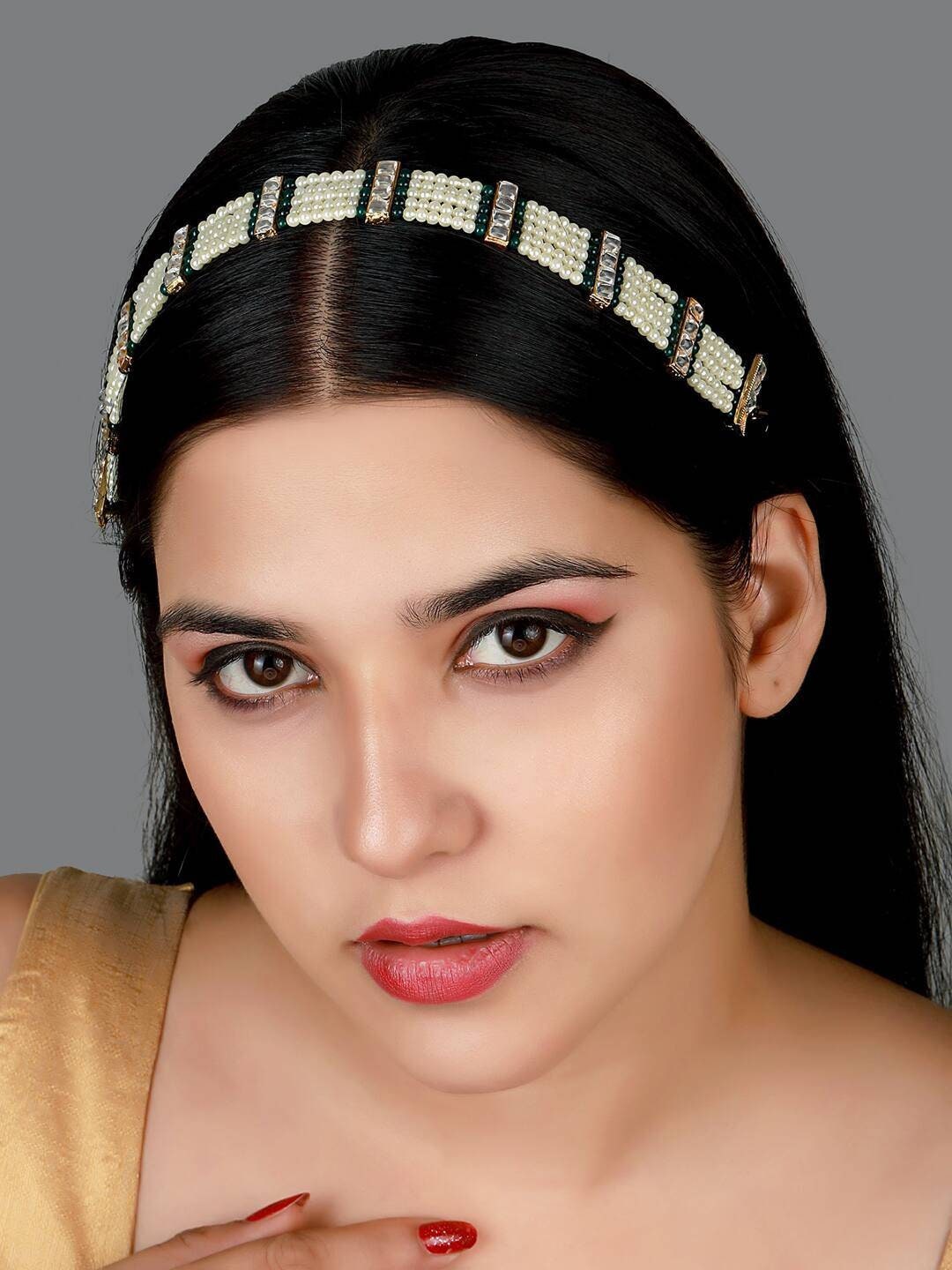 Kundan Head Band/sheesh Phool Tikka/indian Bridal Matha - Etsy