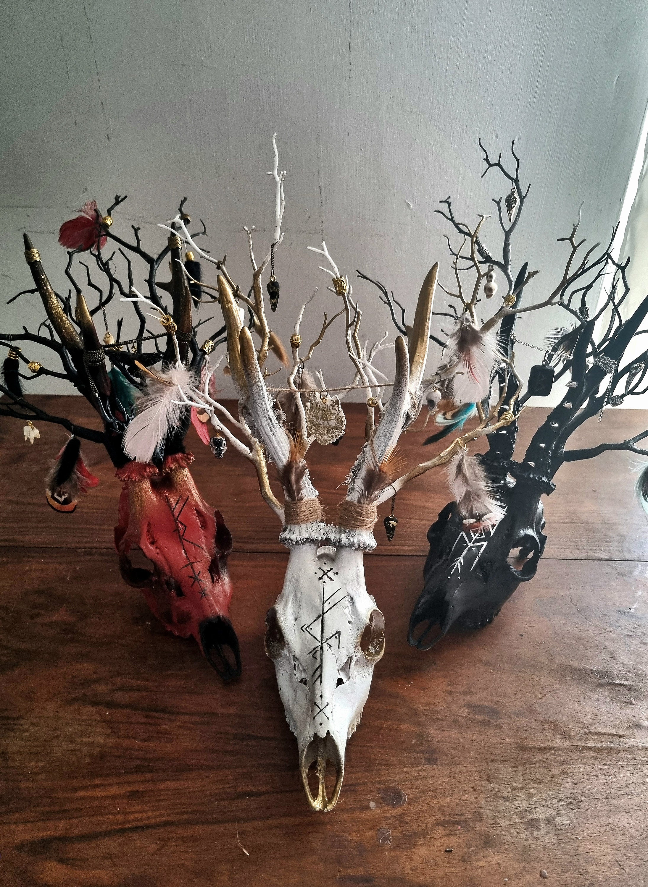 Freya's Whispers - Real Roe Deer Skull Viking Inspired - Etsy