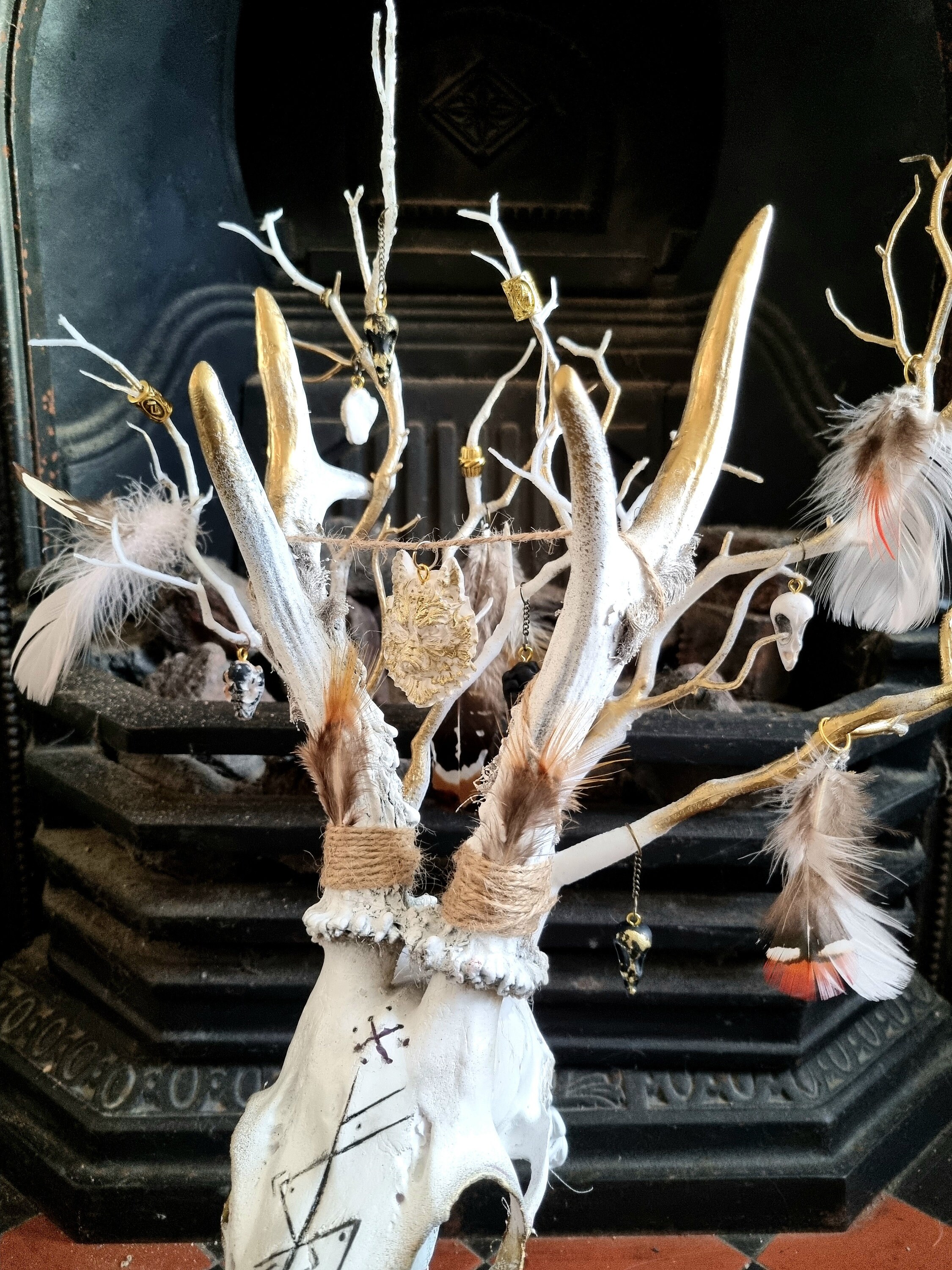 Freya's Whispers - Real Roe Deer Skull Viking Inspired - Etsy