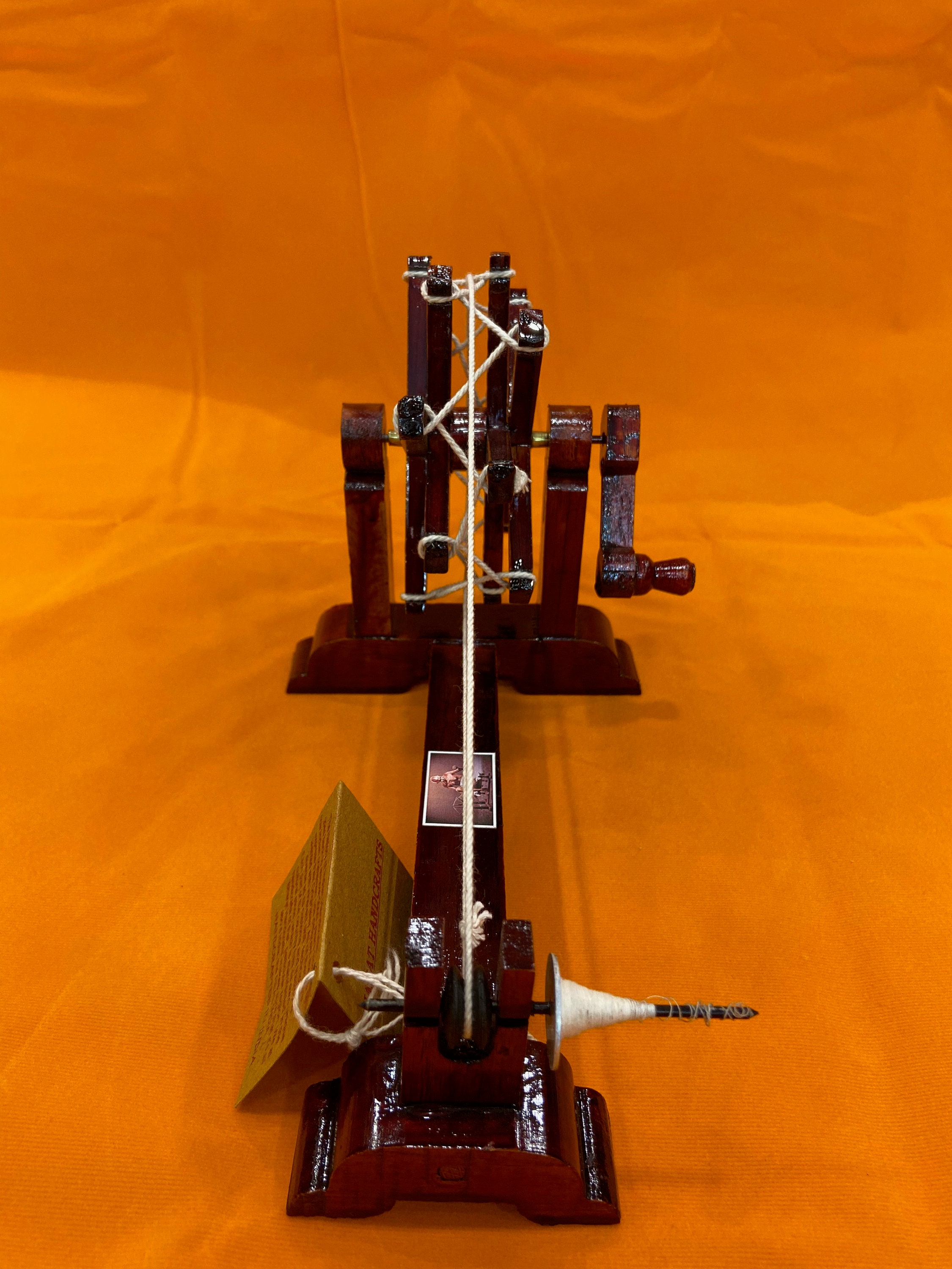 Handcrafted Wooden Charkha: Indian Spinning Wheel - Etsy