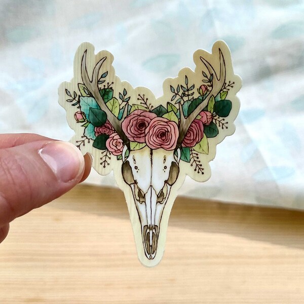 Deer Skull Sticker - Etsy