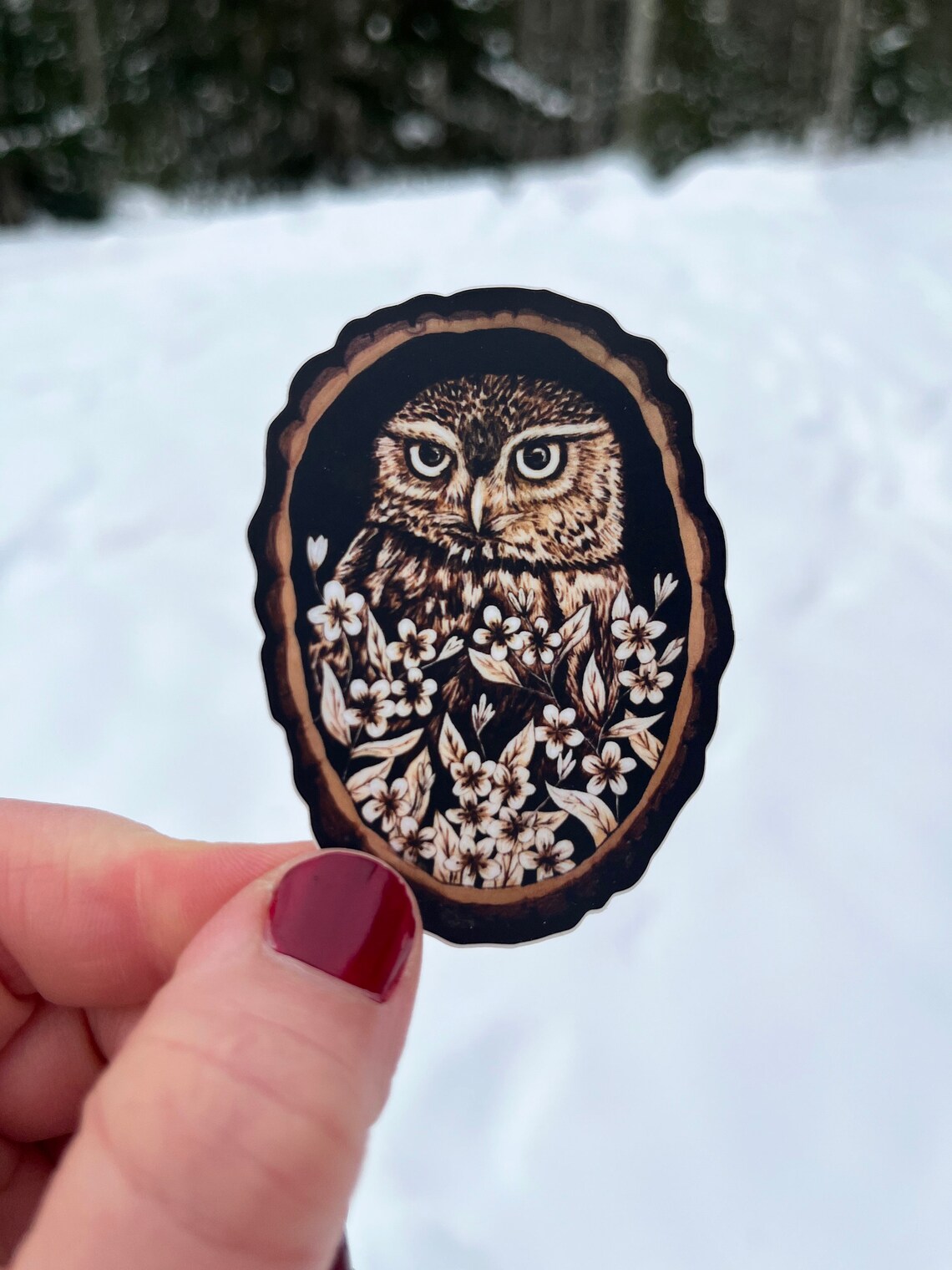 Owl Vinyl Sticker Waterproof Decal Laptop Accessory Water | Etsy