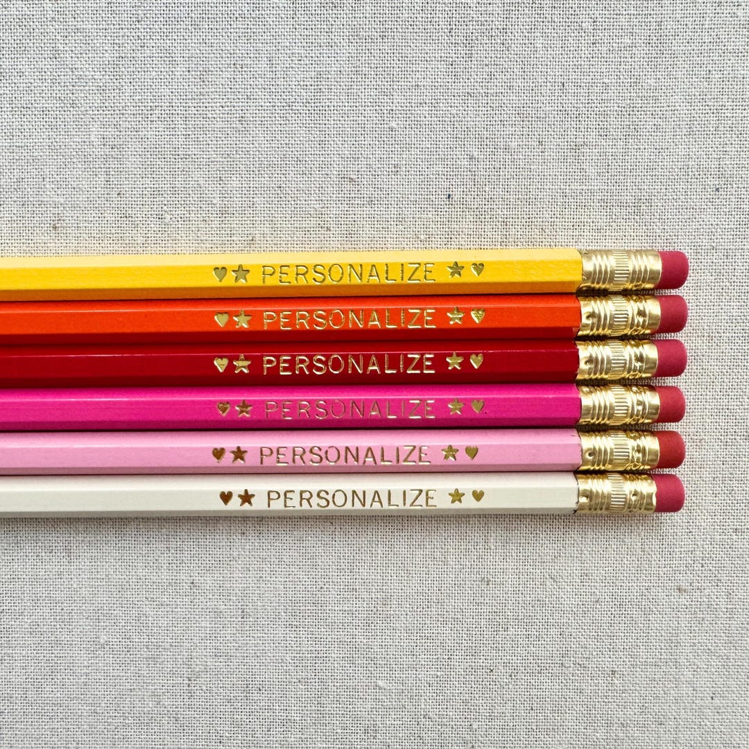 Back to School Personalized Pencils, First Day of School Gift, Custom ...