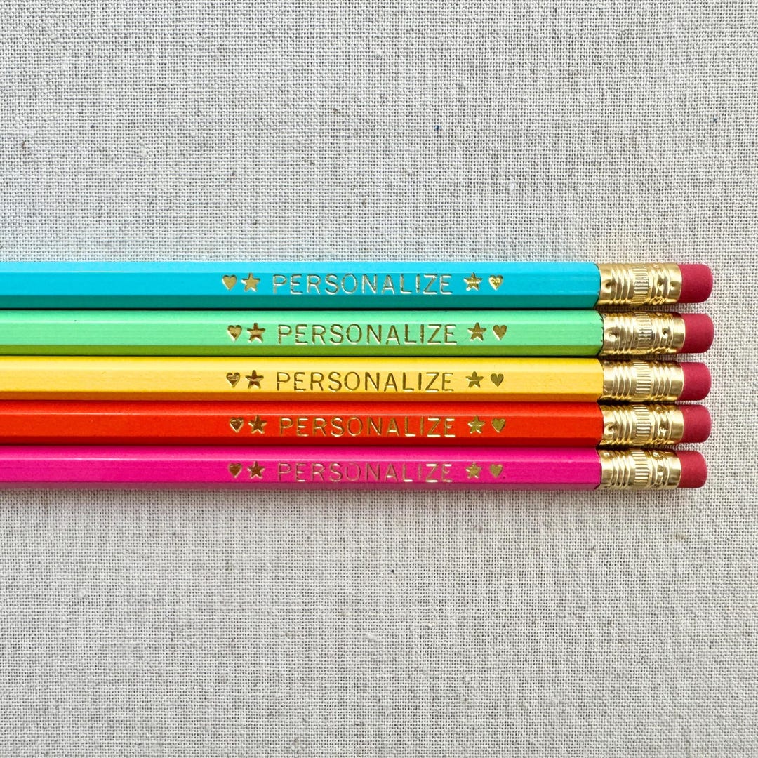 Back to School Personalized Pencils, First Day of School Gift, Custom ...