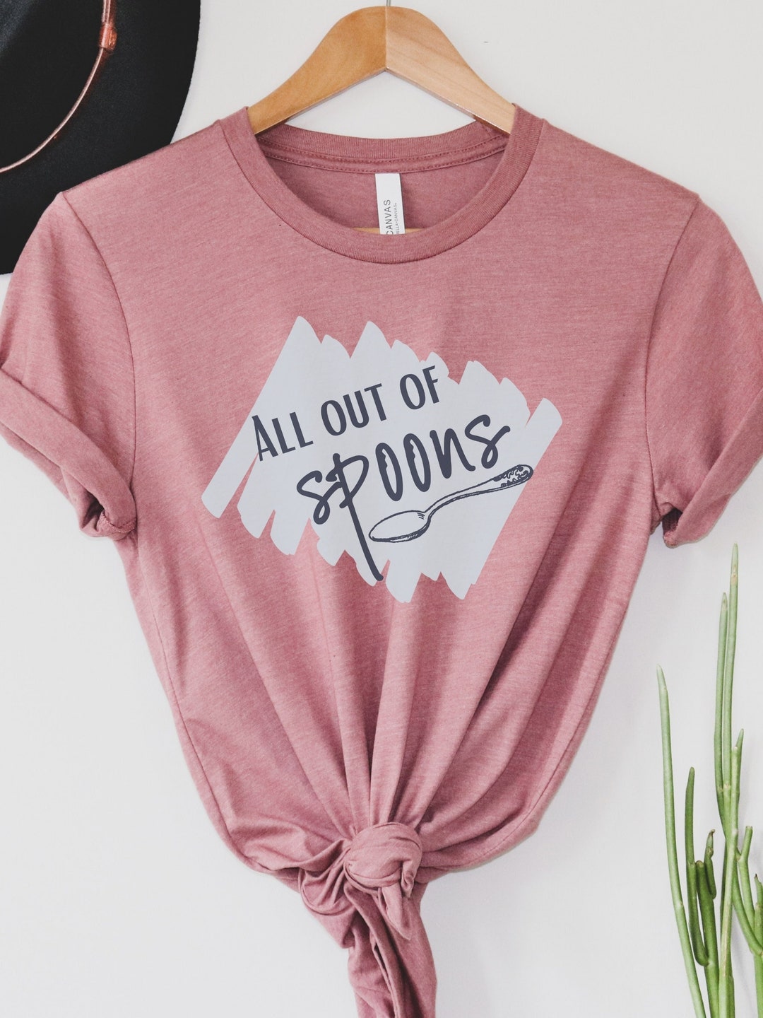 Spoonie Shirt, Out of Spoons, Spoon Theory, Invisible Disability ...
