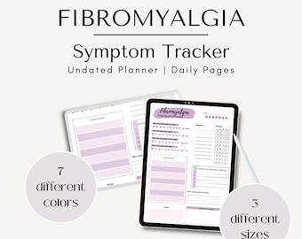 Fibromyalgia Symptom Tracker Journal - Etsy