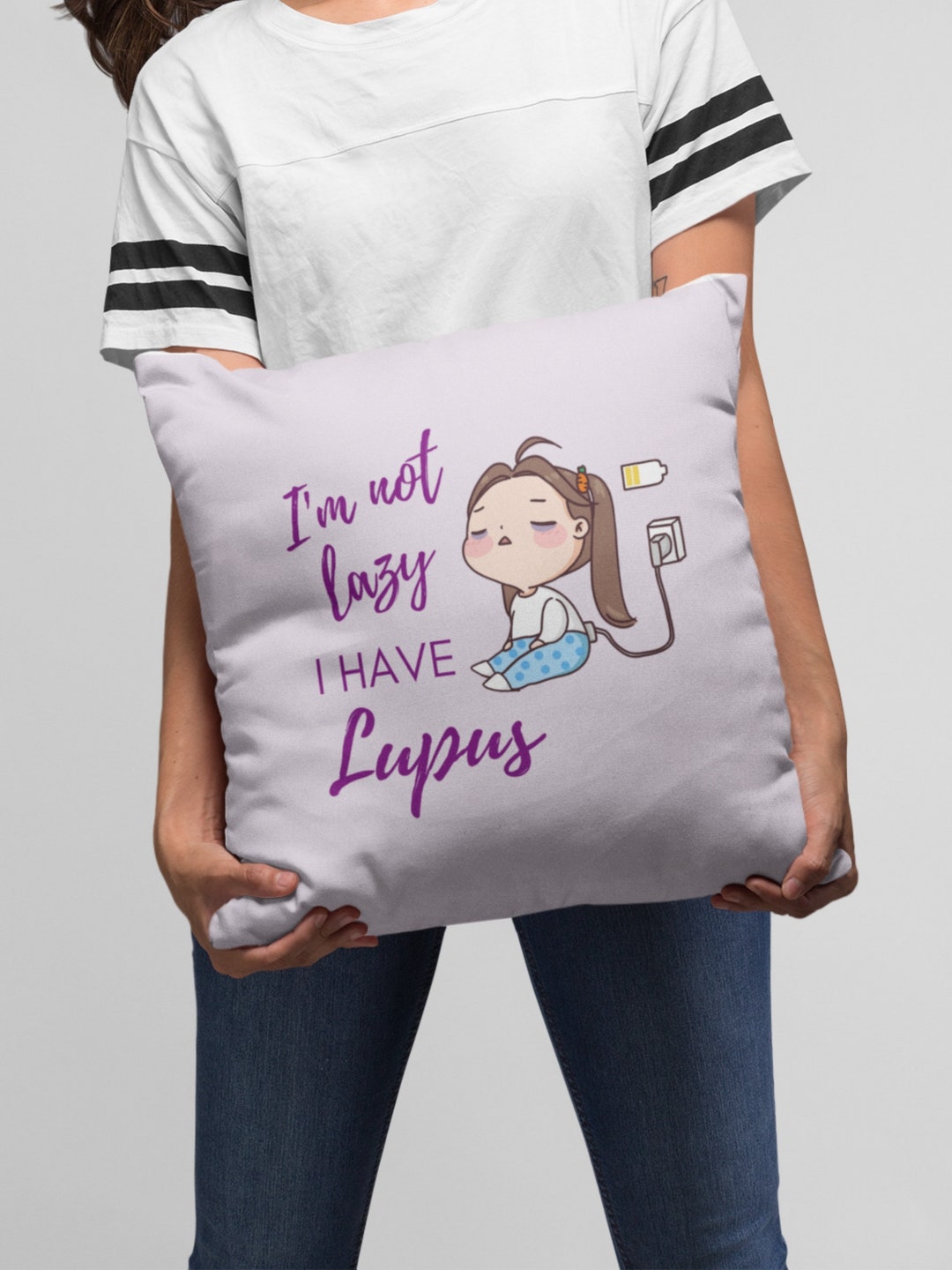 Funny Lupus Pillow, Lupus Awareness, Lupus Warrior, Chronic Illness ...