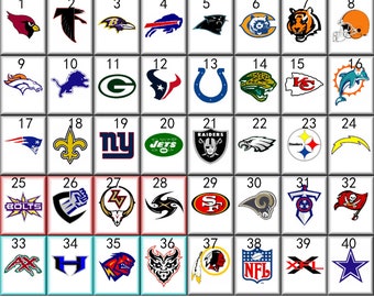 5D DIY Diamond Painting NFL Team Logo Football Team Badge | Etsy