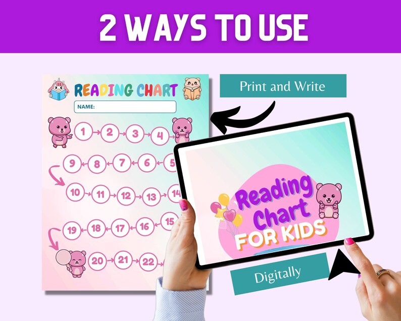 Reading Chart for Kids Simple Reading Chart for Kids Printable, Reading ...
