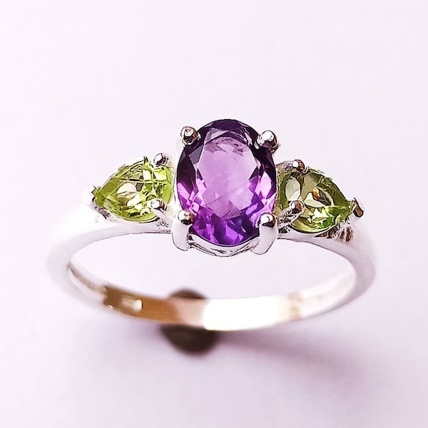 Amethyst and Peridot - Etsy