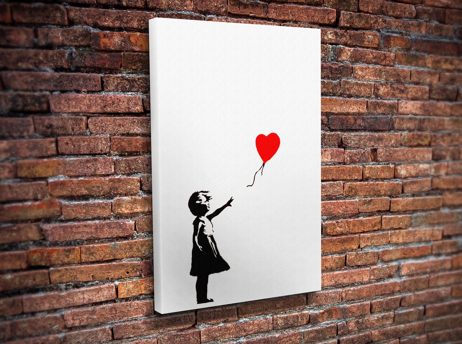 Banksy Red Balloon Girl Print on Canvas Modern Wall Art - Etsy