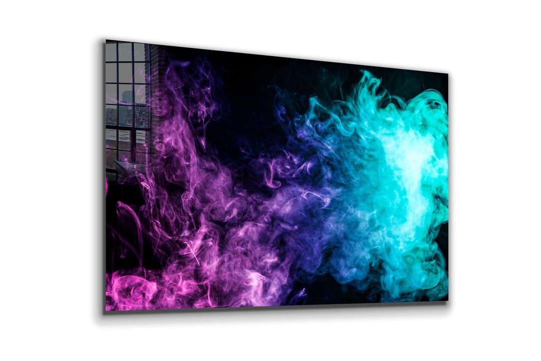 Abstract Tempered Glass Printing Wall Art , Natural and Vivid Wall ...