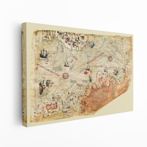 Piri Reis Map - Etsy