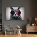 Cool Cat Print on Canvas Modern Wall Art Canvas Wall Set - Etsy