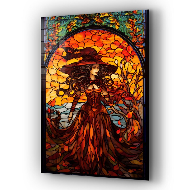 Witch Stained Glass - Etsy