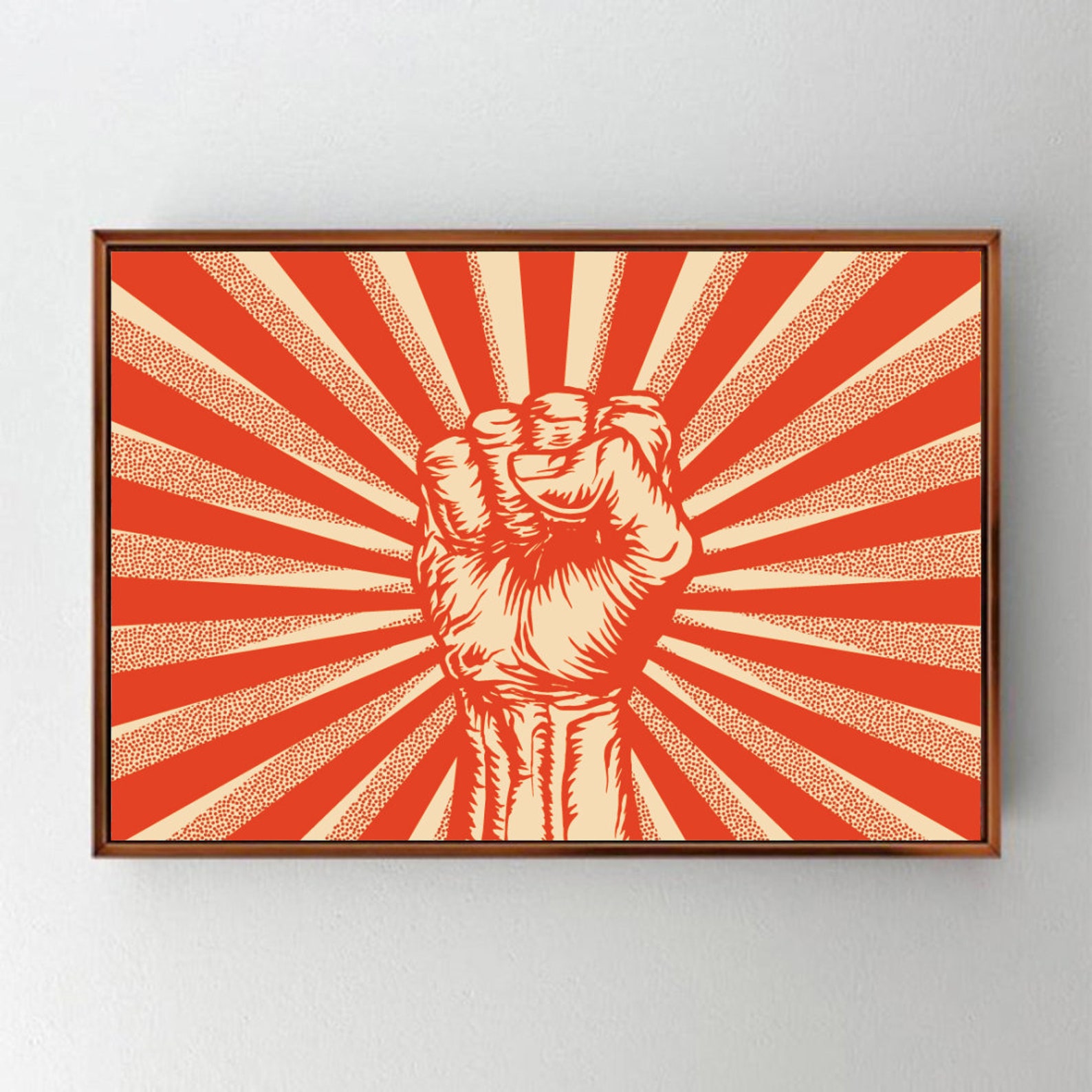 Revolution Power of Unity Print on Canvas Floating Frame - Etsy